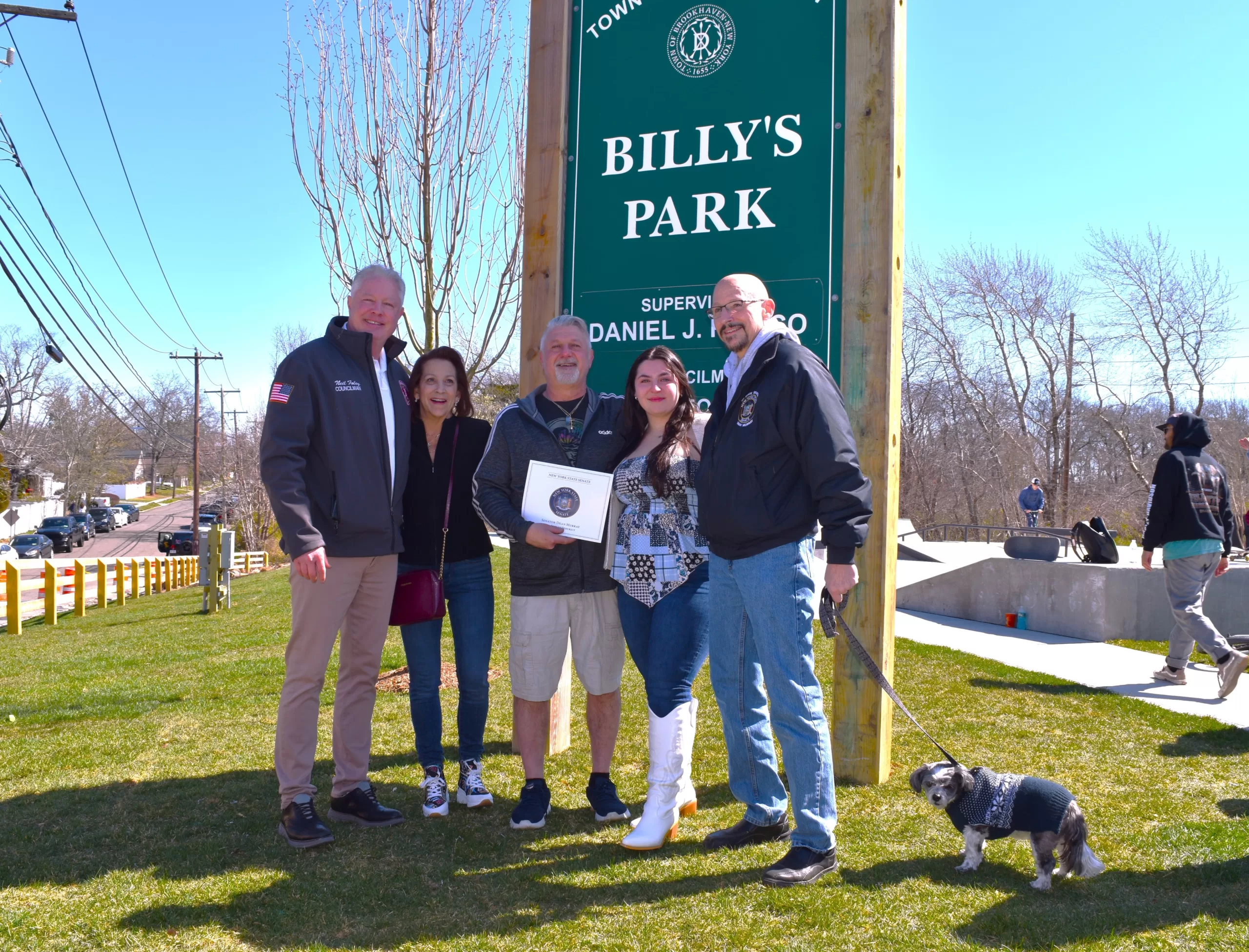 Foley Dedicates the All-New “Billy’s Park” in Blue Point - Long Island ...