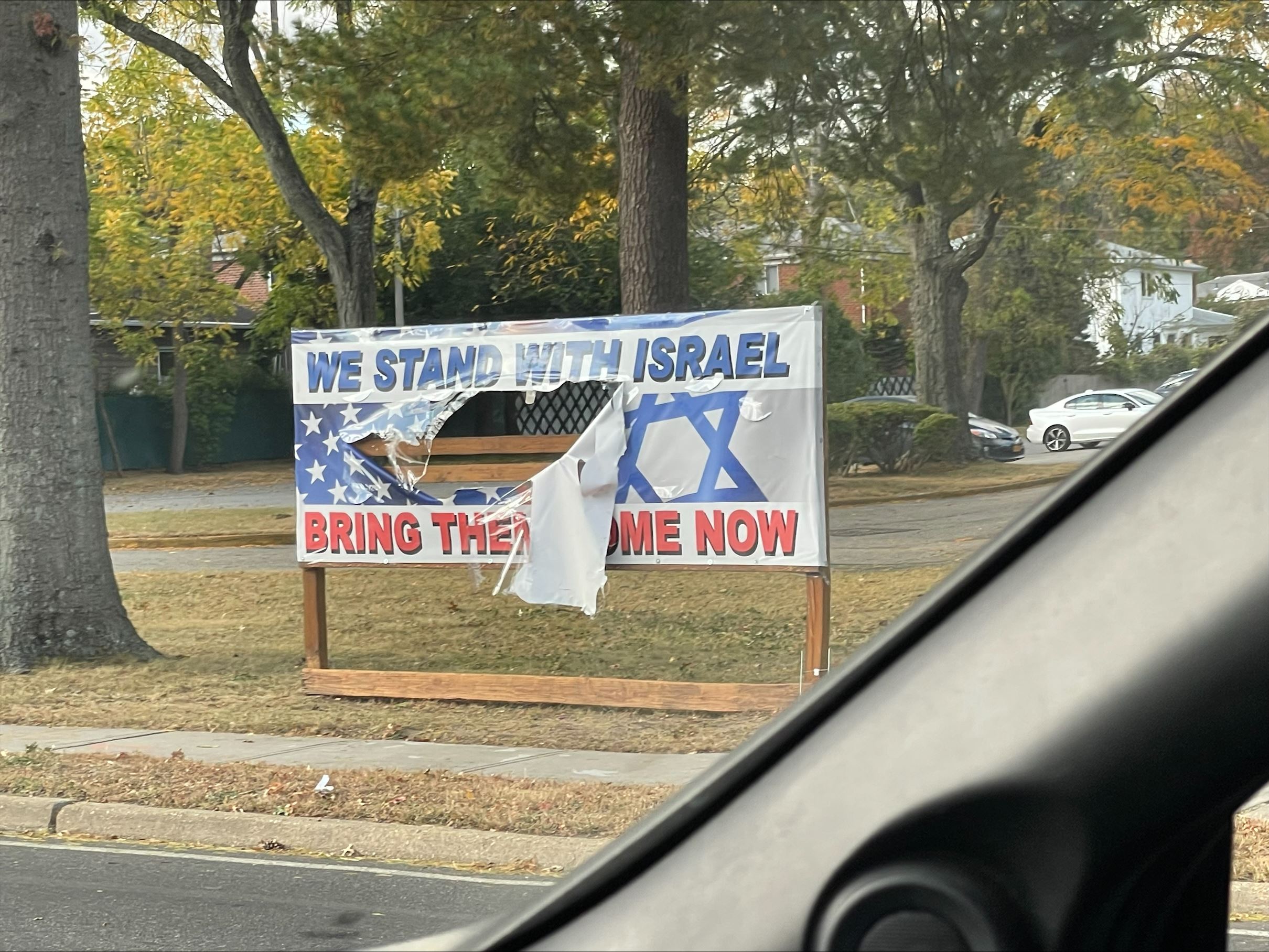 Two Arrested for Damaging Pro-Israel Sign - Long Island Life & Politics
