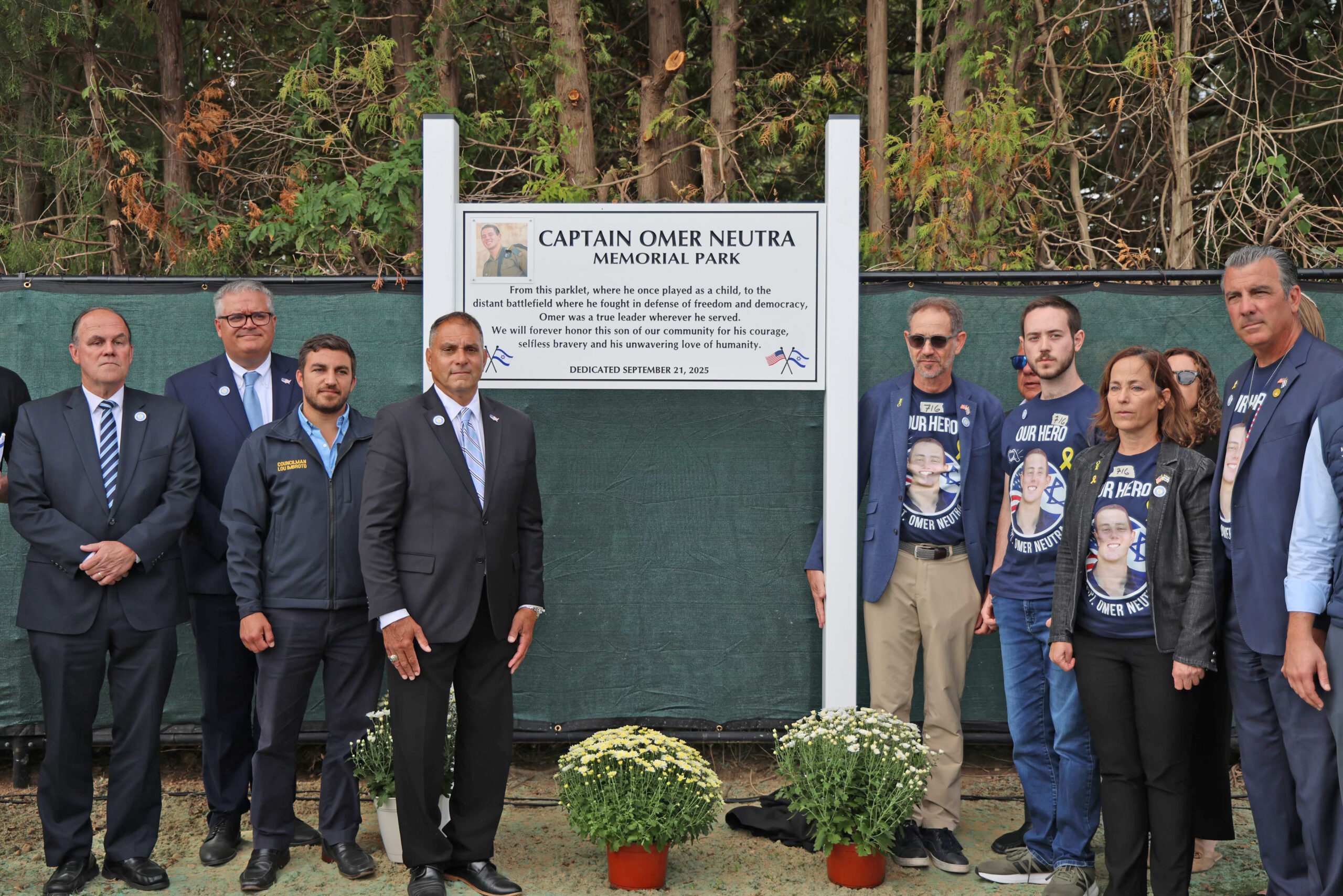 Park Dedicated in Honor of Captain Killed by Hamas - Long Island Life ...